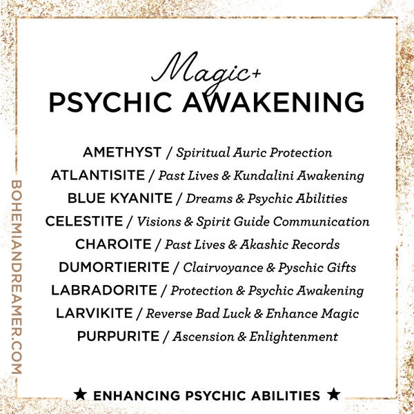 Crystals for Magic & Psychic Awakening – Bohemian Dreamer